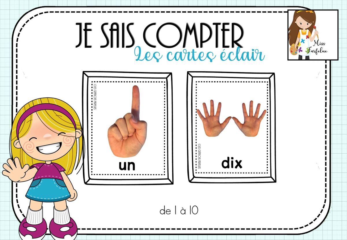Je sais-compter - les cartes eclair