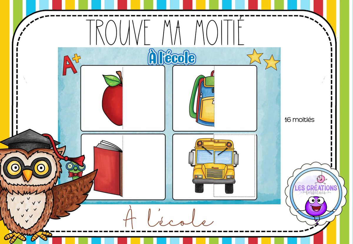 Trouve ma moitie - ecole