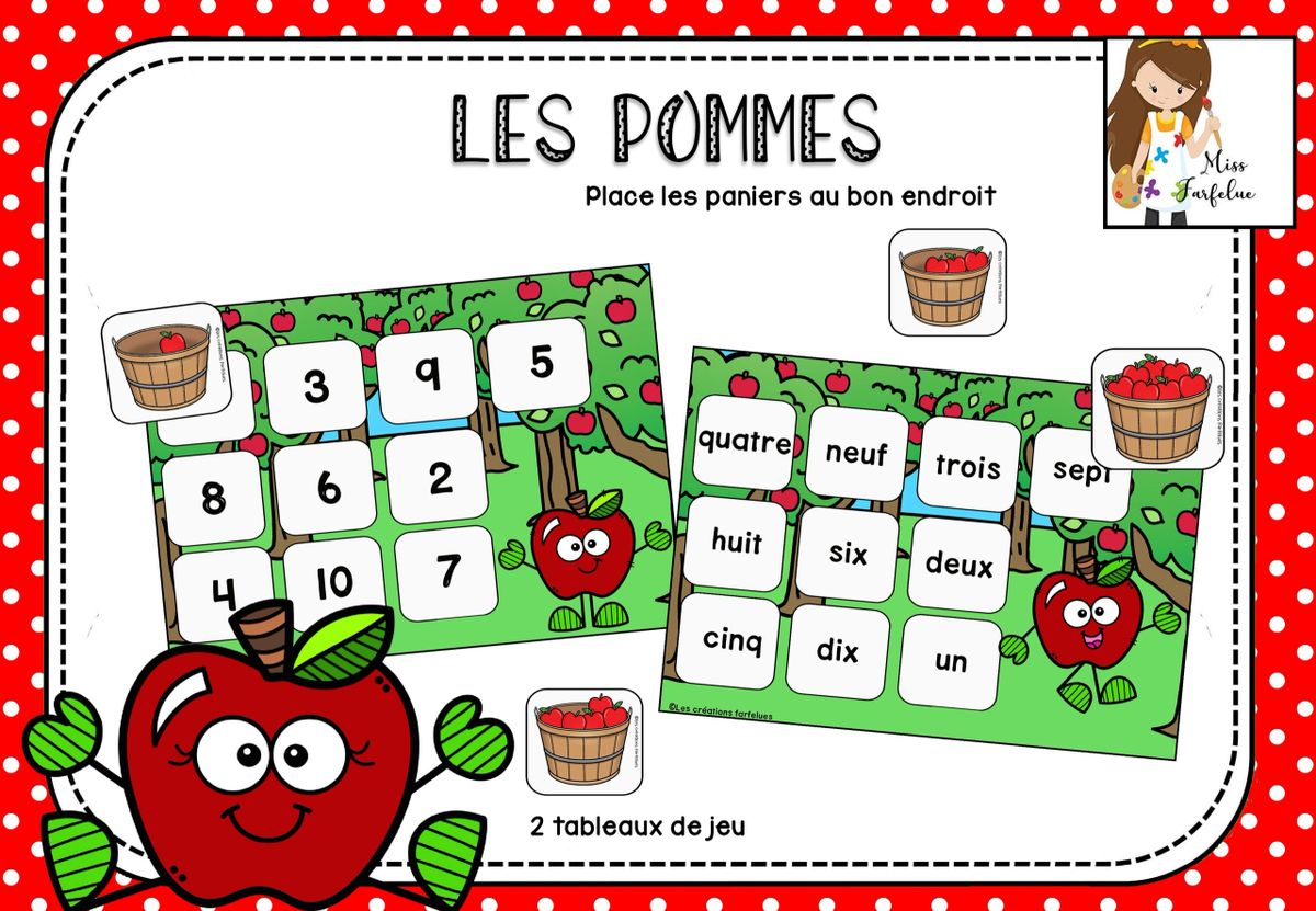 Les paniers de pommes