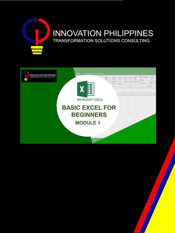 Module 1: Basic Excel For Beginners