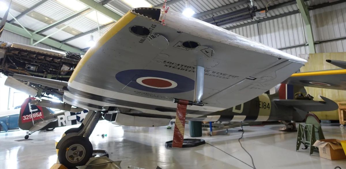 WWII Spitfire. Original wing Tip. Clipped wing