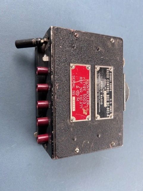 WWII Radio Tuner selector. Spitfire P-51 etc Dated 1942