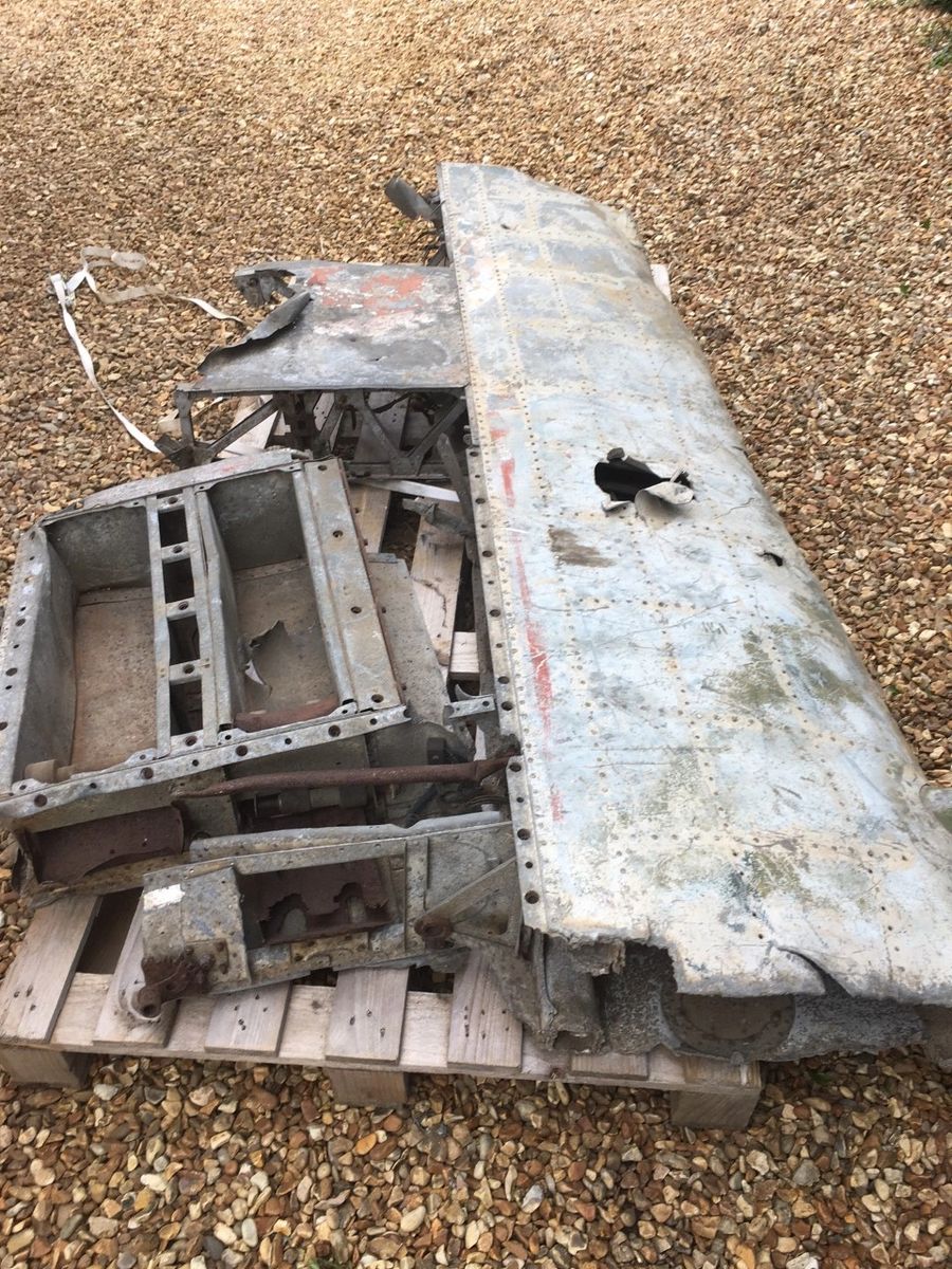 WWII Spitfire wing. Port side