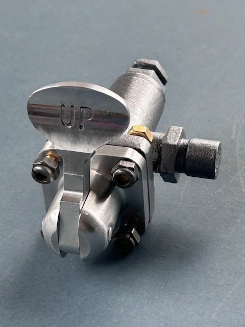 WWII Spitfire Flap lever spring loaded with rear valve body replica