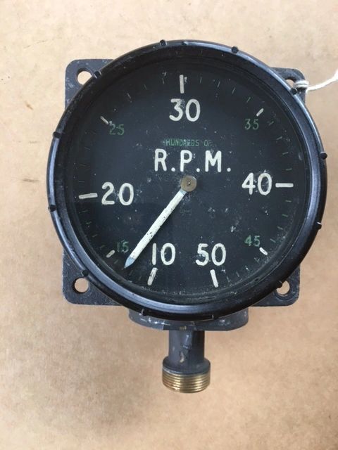 WWII RPM Gauge. Spitfire Hurricane Typhoon etc Dated 1944. 6A/1300