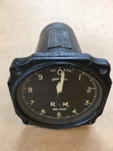 WWII RAF RPM Gauge 6A/1299 MK.IVB Dated 1942