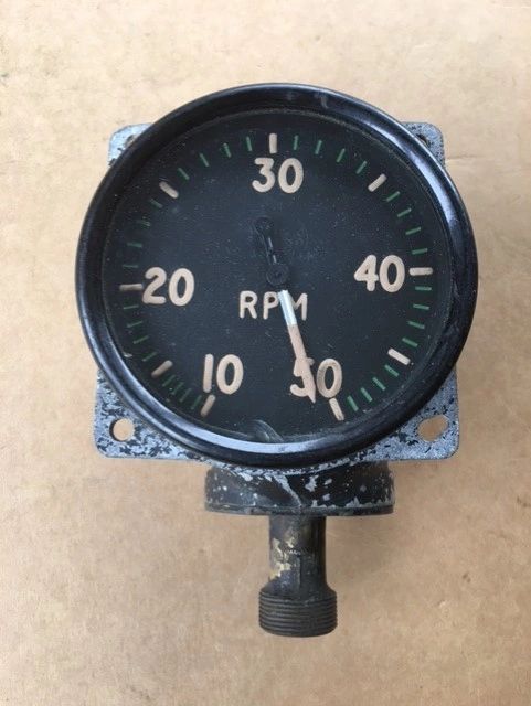 WWII RPM Gauge. Spitfire Hurricane Typhoon etc Dated 1944