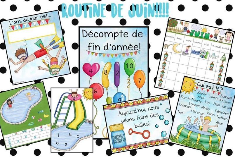 Routine du matin de juin SMART Notebook