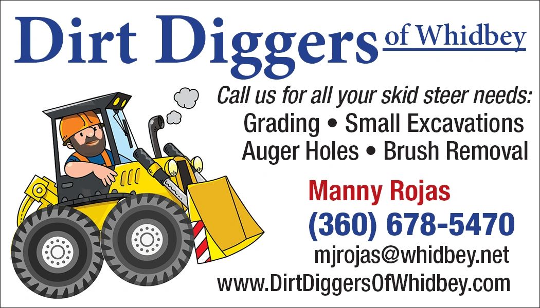 Grading, Brush Removal, Auger Hole Drilling - Dirt Diggers of Whidbey