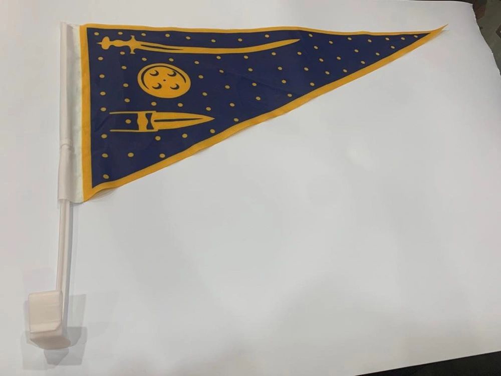 Window Khalsa Nihang Nishan Sahib Flag (24”)
