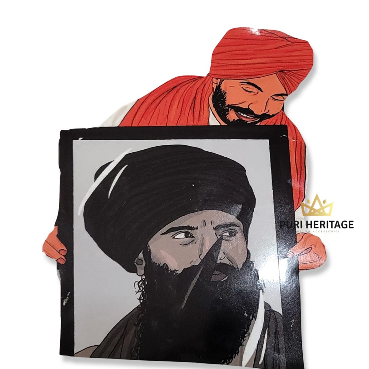 Deep Sidhu with Sant ji Decal / Poster