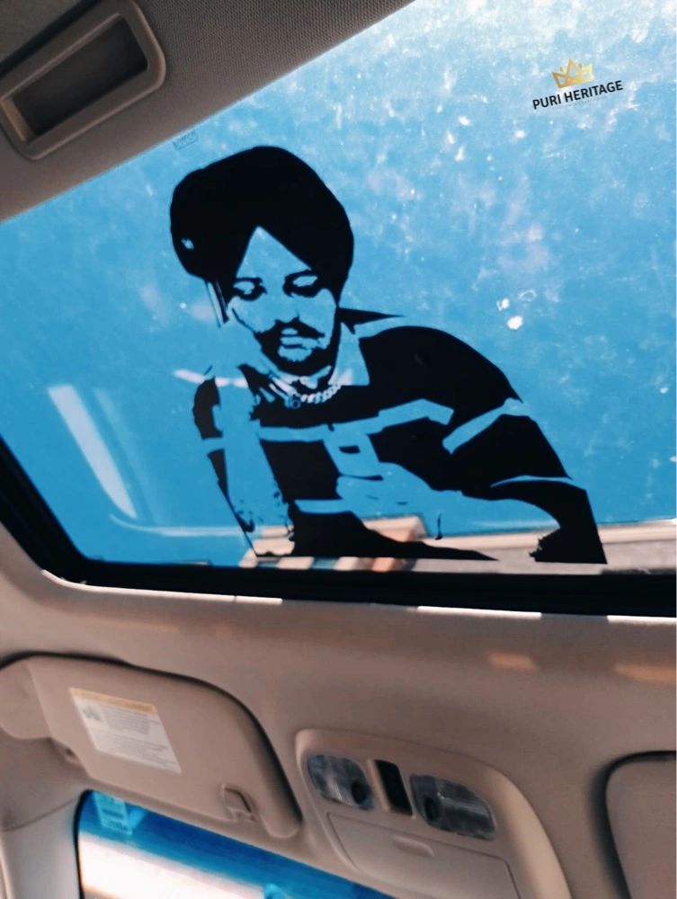 Sidhu Moosewala Sunroof Sticker