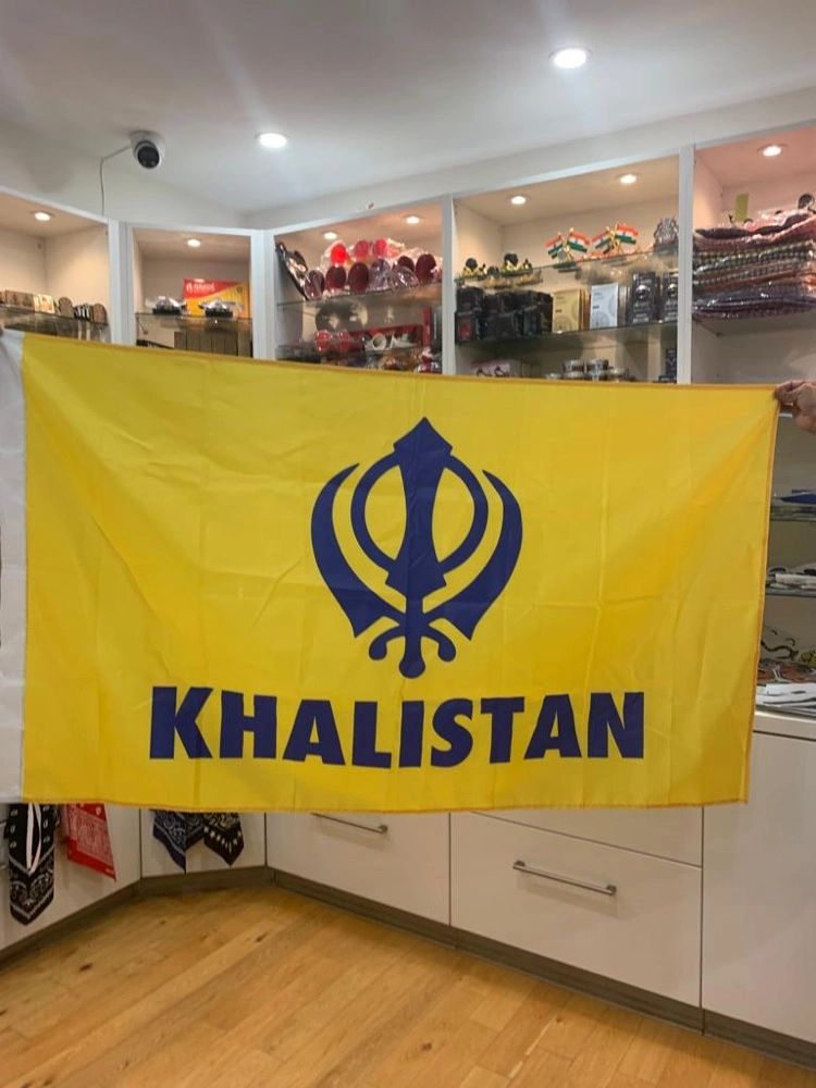 Khalistan Large Flag 5 ft