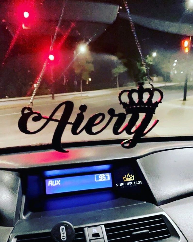 Custom 3D Cut Car Hanging + Crown