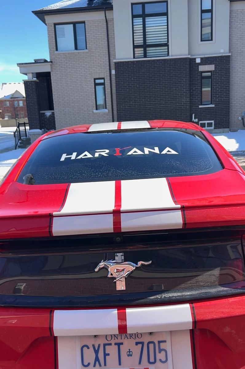 Custom Haryana Windshield Decal