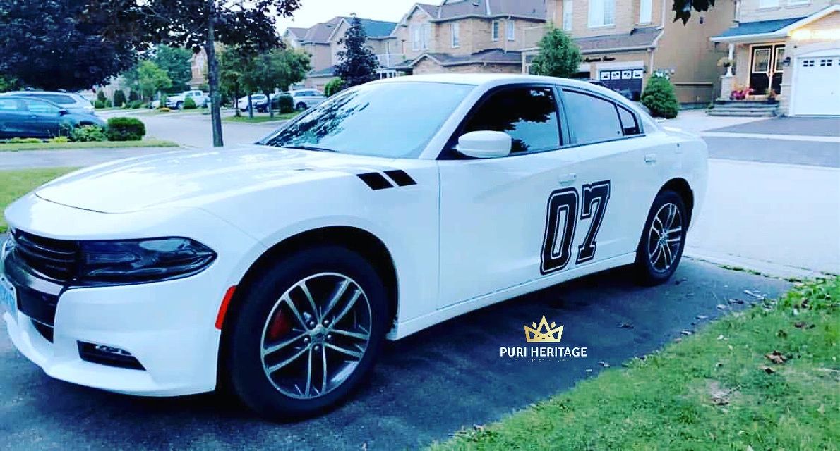 Custom Side Number Door Decal