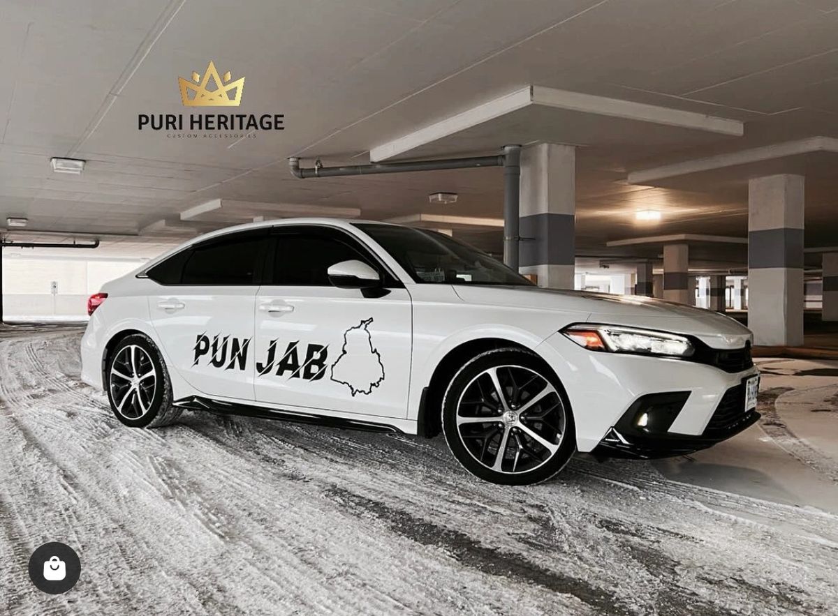 Custom Punjab Side Door Decal