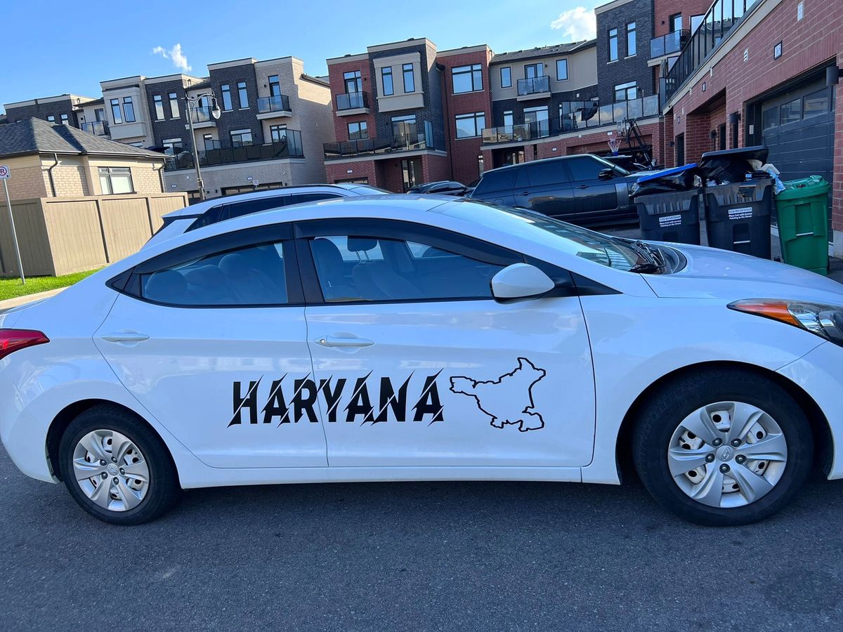 Custom Haryana Side Door Decal