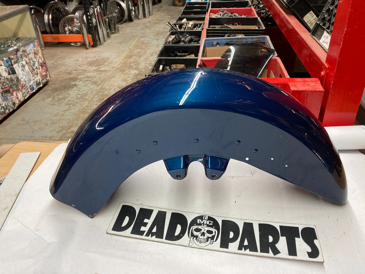 Harley sinister blue 1999 roadking flhr front fender