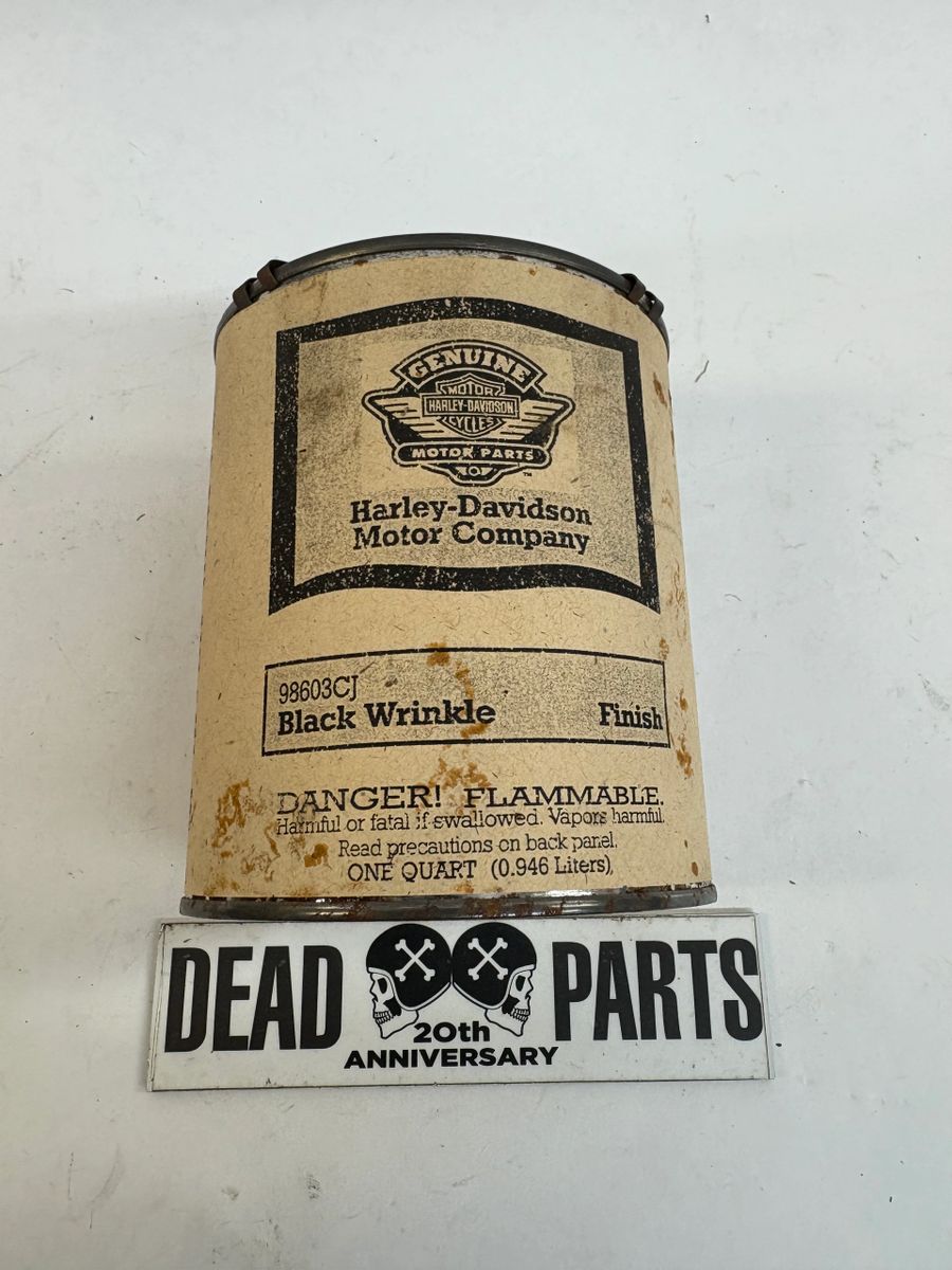 Harley full 98603CJ black wrinkle 1 qt paint can