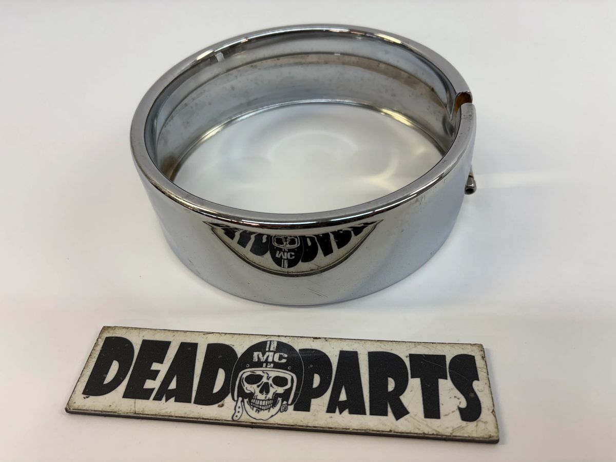 Harley deep thick wide 5 3/4" Sportster Dyna FXR headlamp trim ring