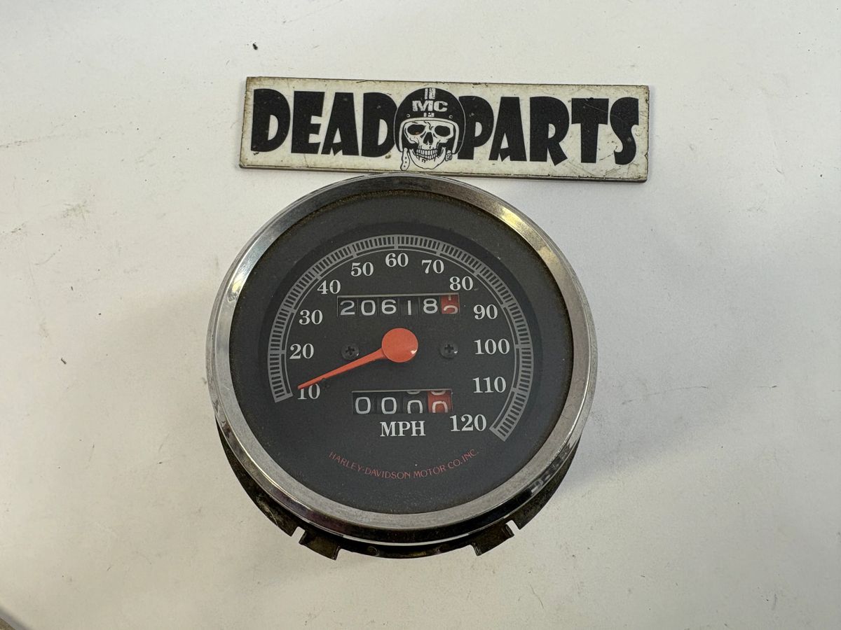Harley nice cable driven speedo speedometer gauge 20K miles works