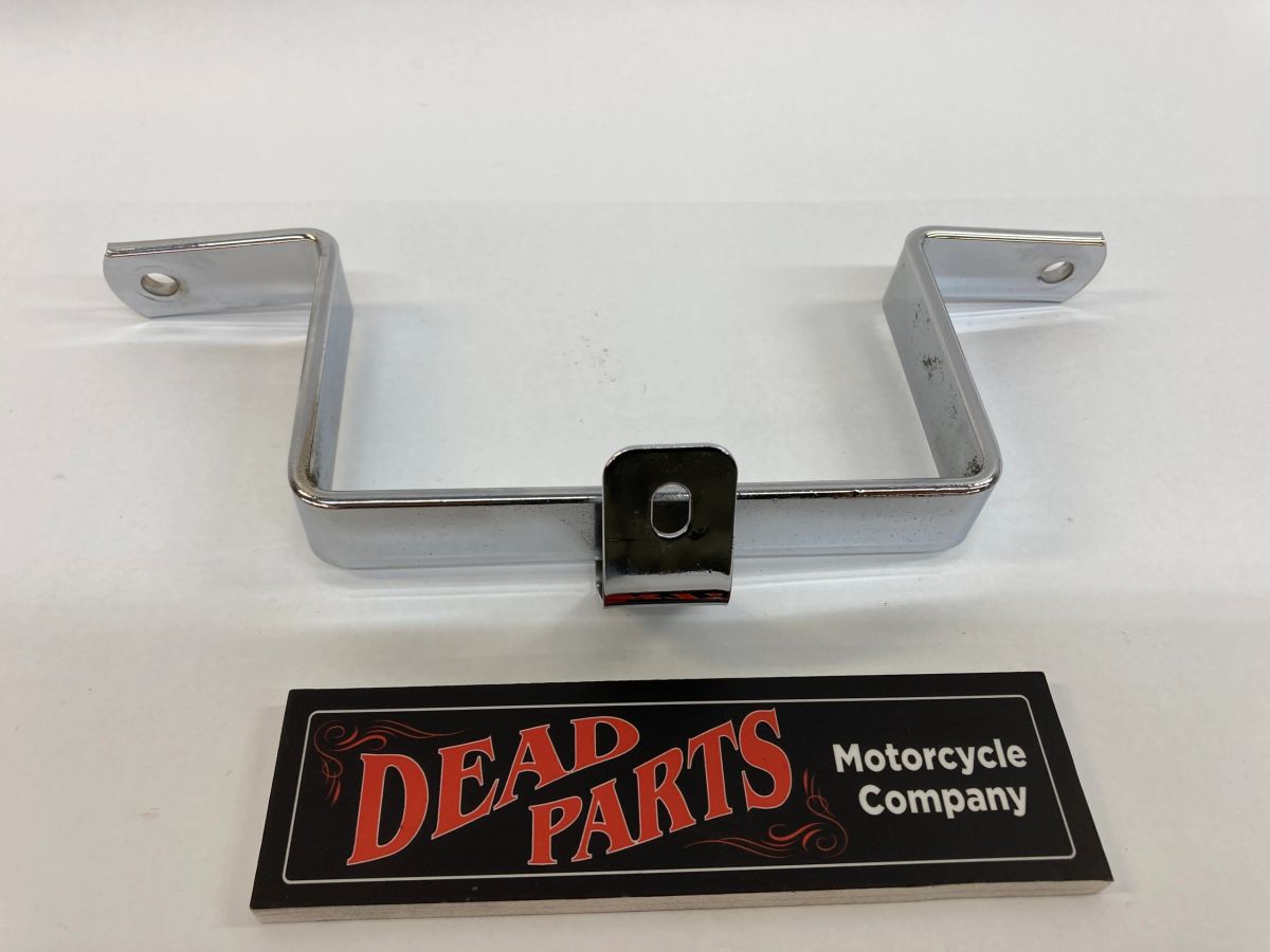 Harley chrome hidden rear fender muffler saddlebag cross brace support