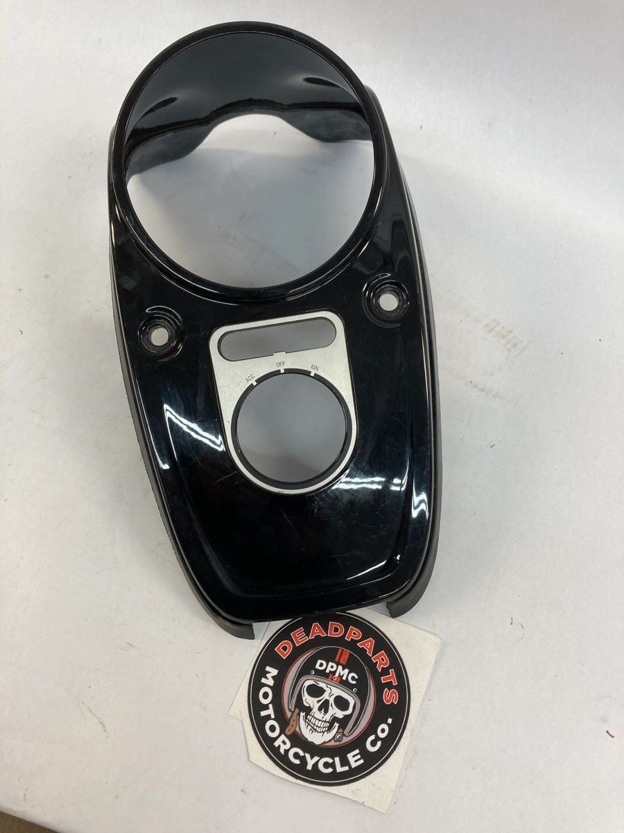 Harley black 2014 fxdf dyna fatbob fuel tank dash console 70900347