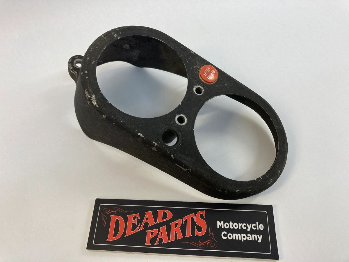 Harley Shovelhead low rider FXEF dual gauge speedo tach gas tank housing