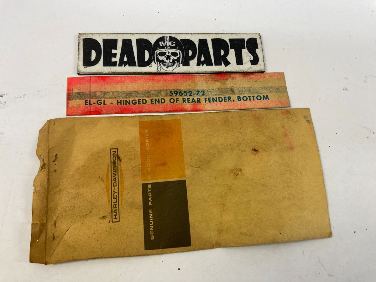 Harley 59652-72 rear fender hinged decal stripe 1972 sticker look