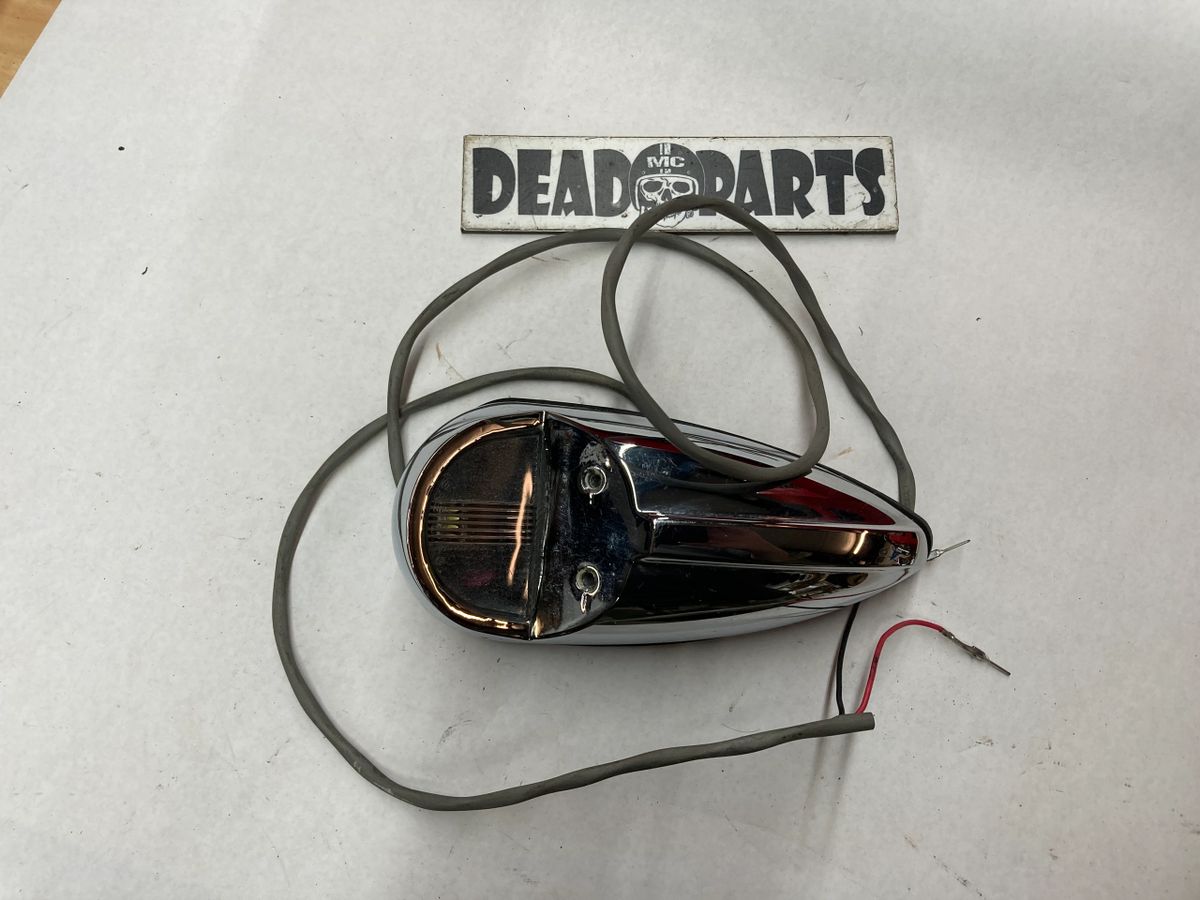 Harley Honda universal chopper license plate LED lamp