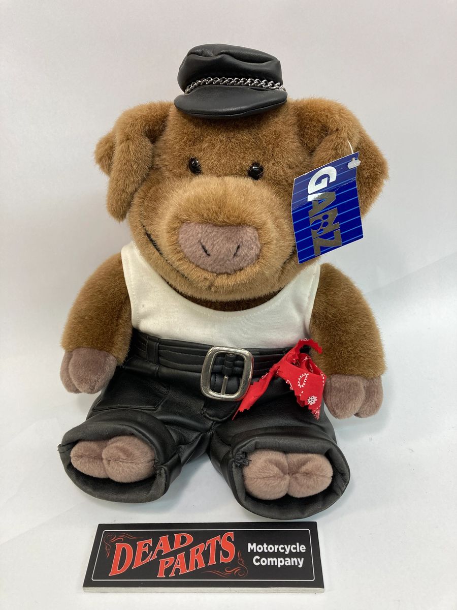 Ganz New Biker Harley Boss Hog Hawg plush stuffed animal