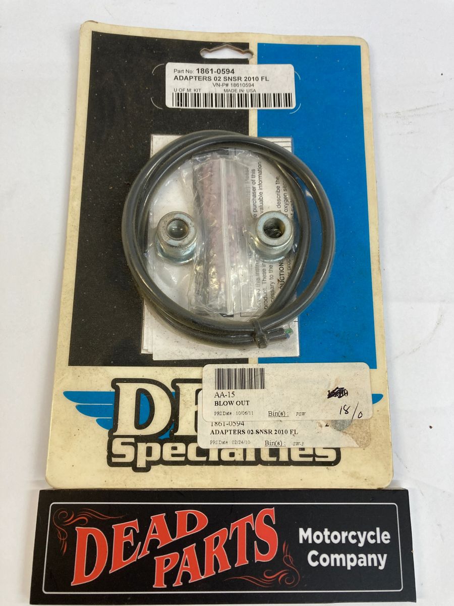 Harley exhaust pipe o2 sensor port adapter reducer kit 1861-0594