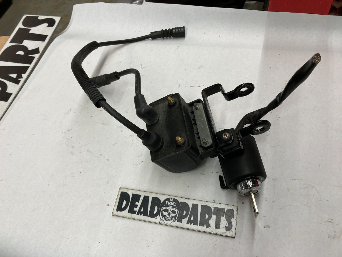 Harley sportster ignition switch key coil bracket spark plug wires 883 1200