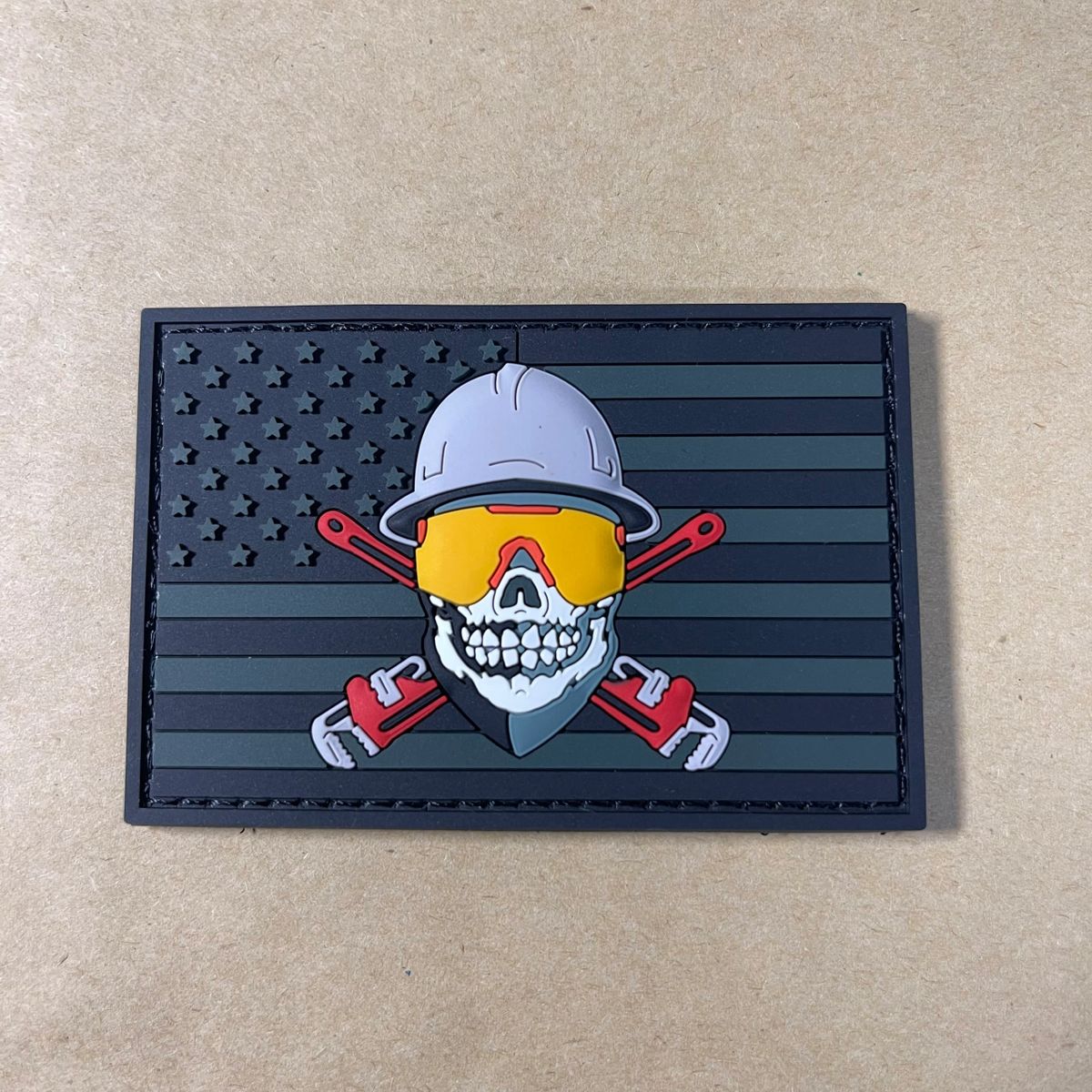 Subdued American Flag Oil & Gas PVC Patch