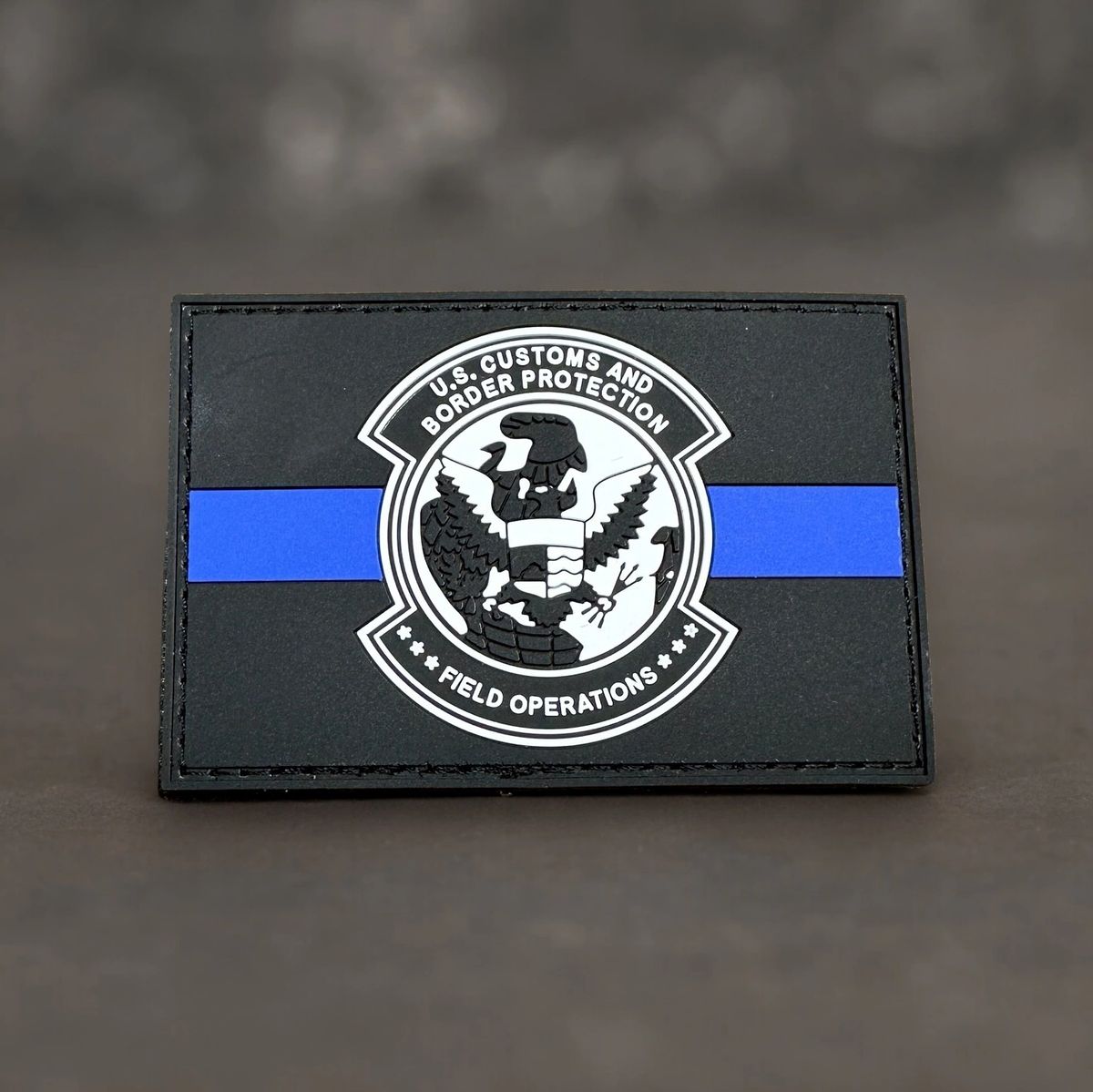 Thin Blue Line US Customs and Border Protection Field Operations PVC Patch