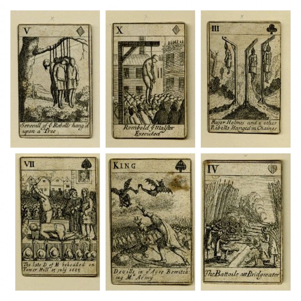 The Bloody Assizes and Monmouth Rebellion Playing Cards