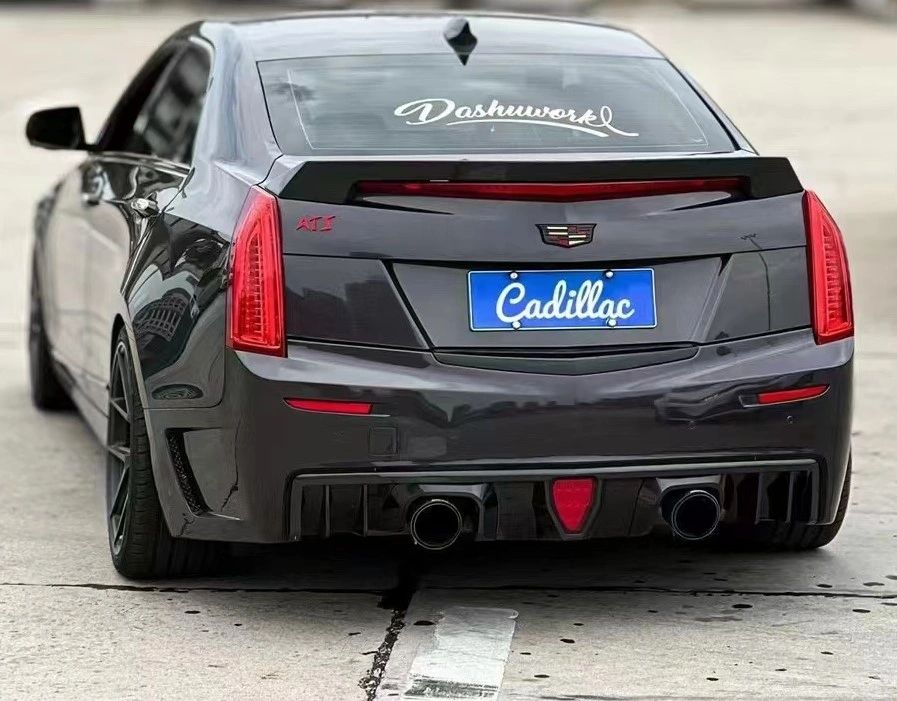 CADILLAC ATS SEDAN 2013-2019 16 PIECE COMPLETE REAR BUMPER DIFFUSER KIT