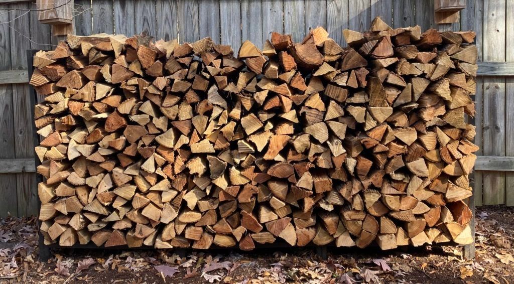 Face Cord Kiln-Dried Firewood Cut 16 inches, Stacked 8 Feet Long - 4 ...