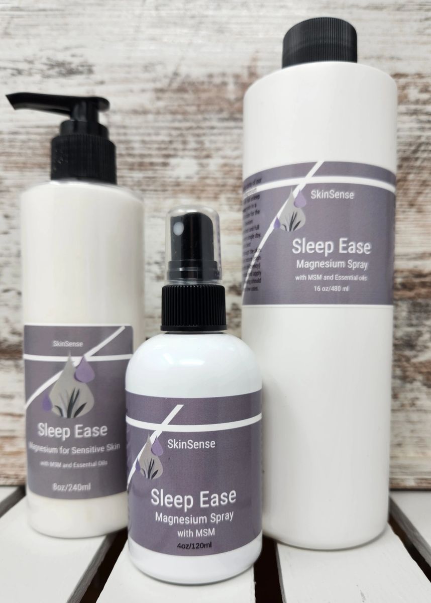 Sleep Ease Magnesium Spray-with MSM and Essential Oils-4 oz/16oz refill