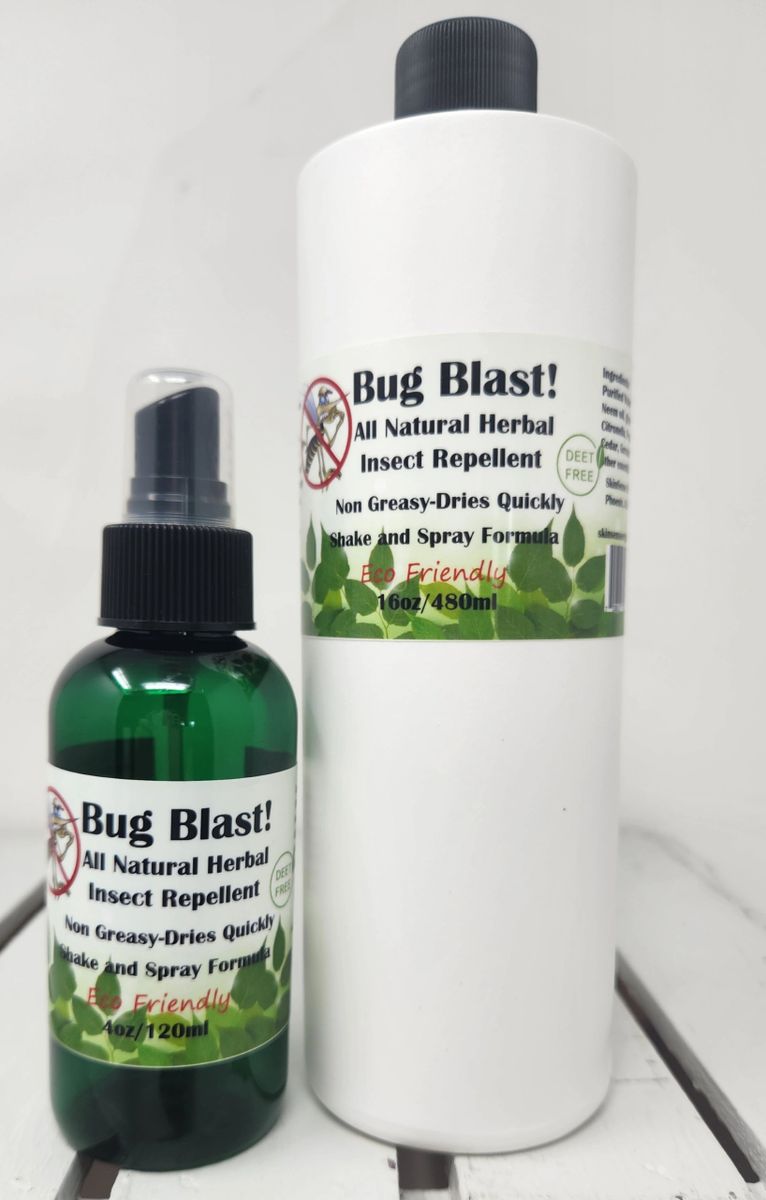 4 oz/16 oz Refill Bug Blast! All Natural Herbal Insect Repellent Combo