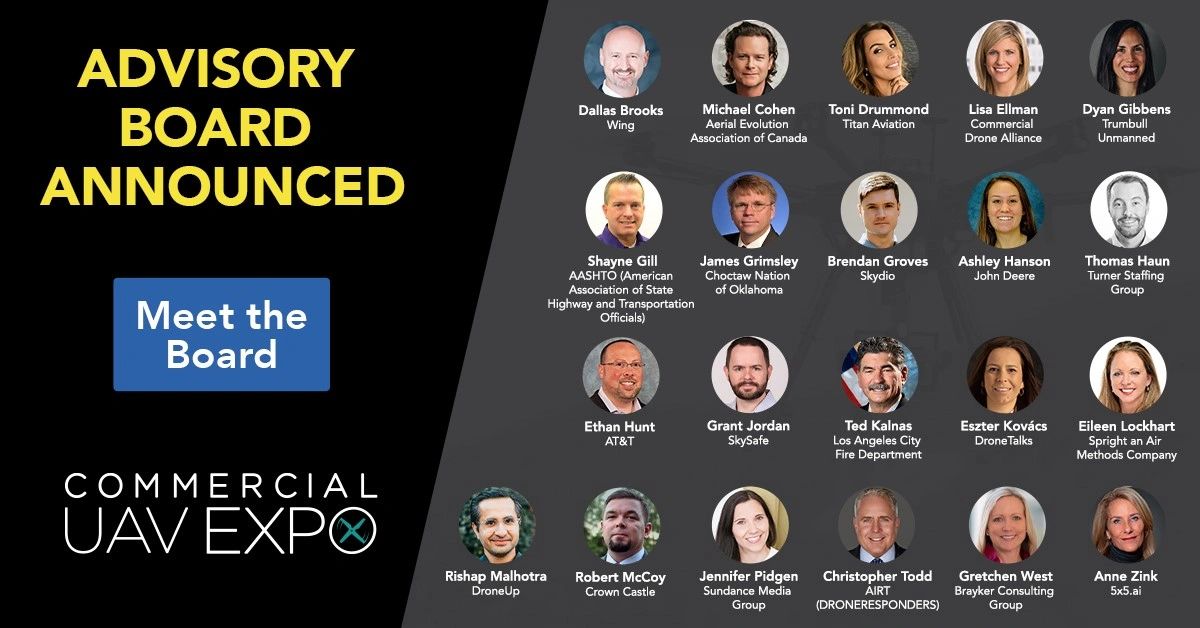 Advisory Board Announced for Commercial UAV Expo 2023