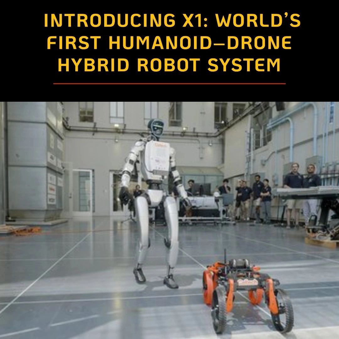 Introducing X1: World’s First Humanoid–Drone Hybrid Robot System