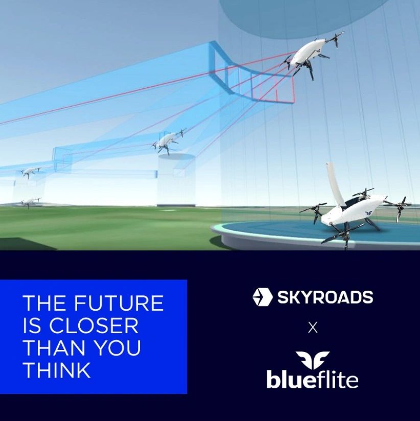 Skyroads and blueflite partner for fully automated AAM test area