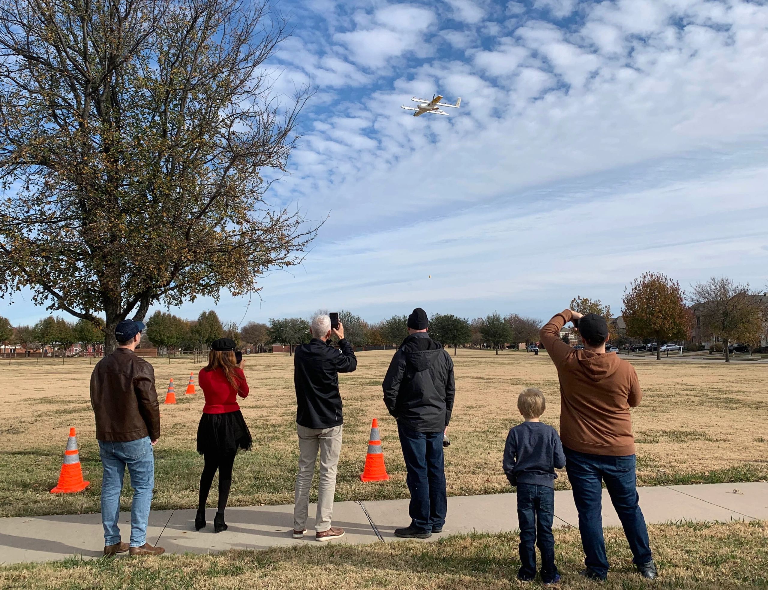 Inside a drone testing facility