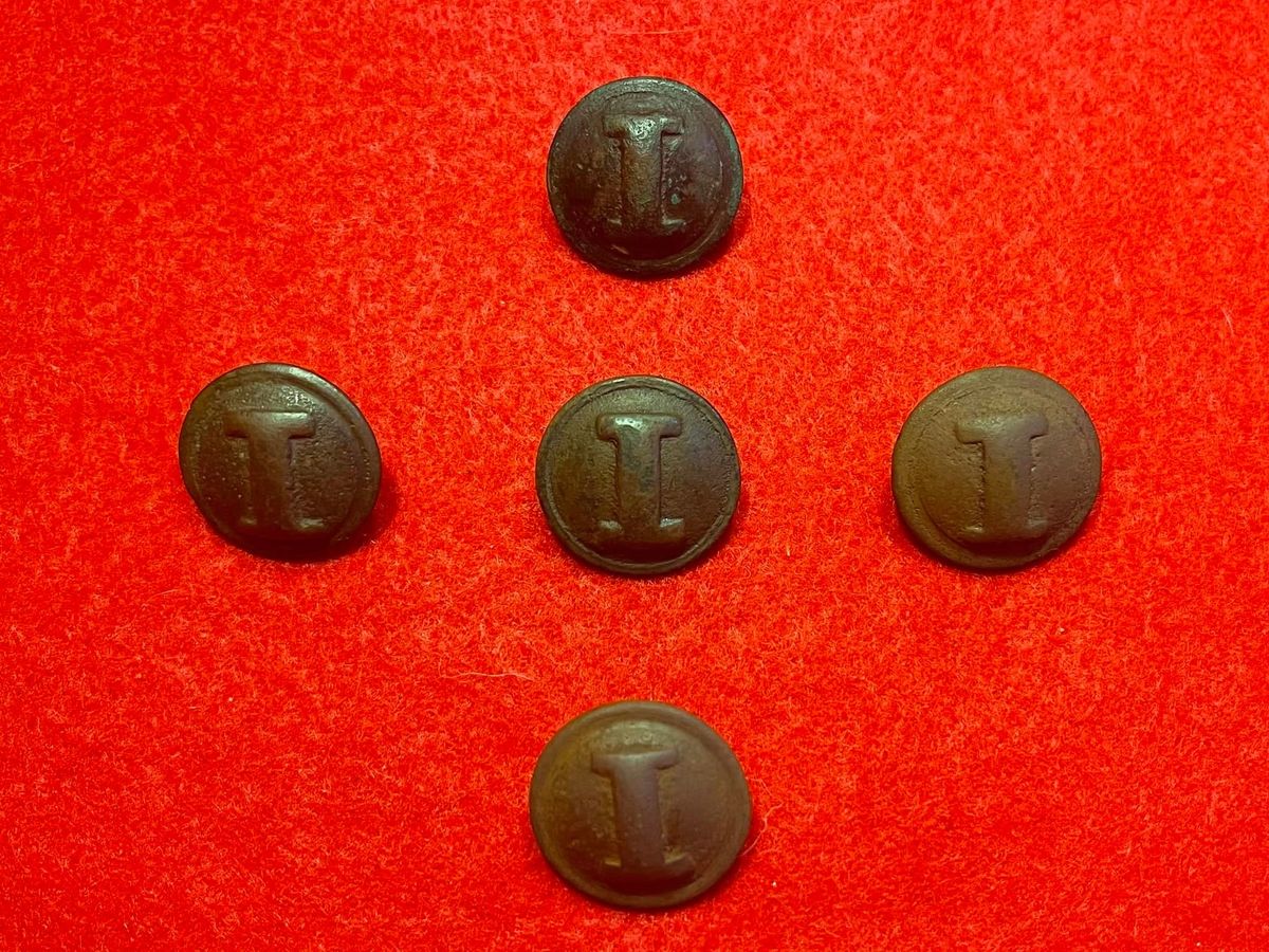 SPECTACULAR COLLECTION OF SOLID CAST BLOCK I COAT BUTTONS DUG IN DALTON ...
