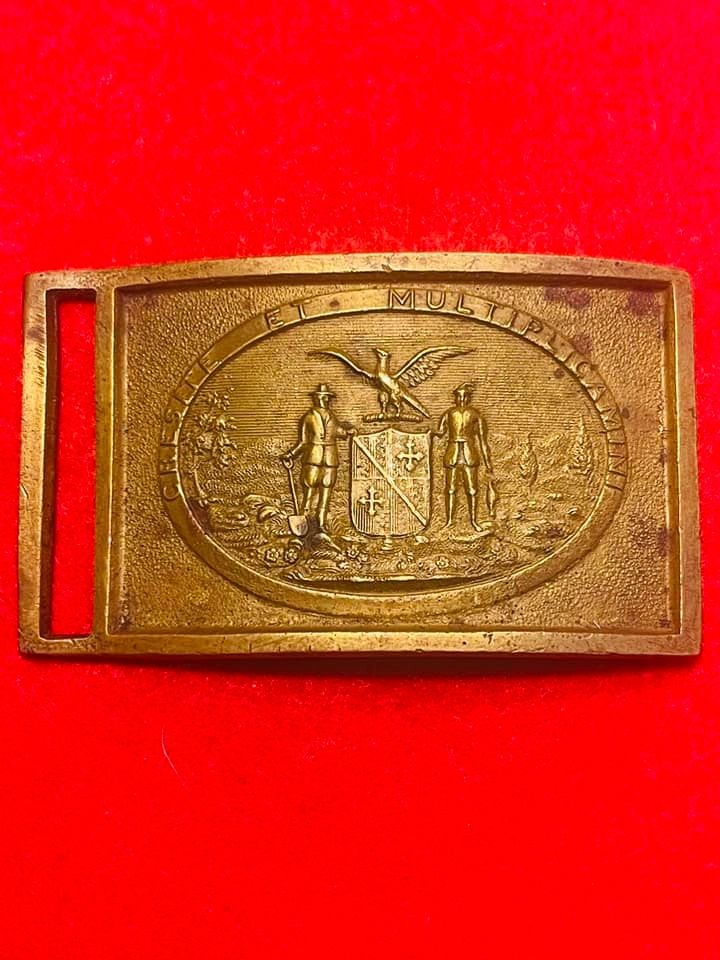Gorgeous Non-Dug Maryland Sword Belt Plate !!! Strike is SUPERB, detail ...