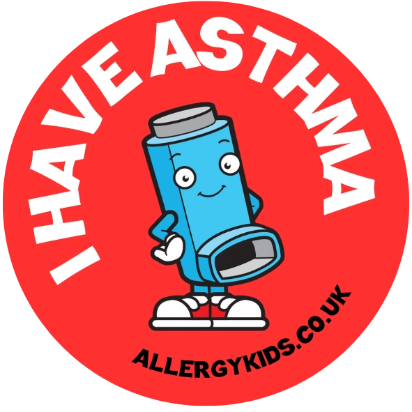 Asthma Awareness Stickers - 4 sheets of various colours