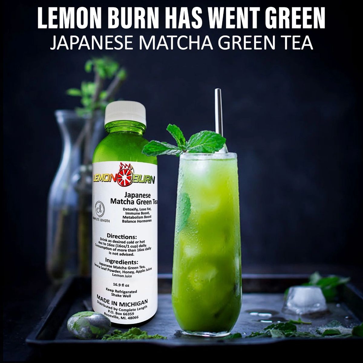 Japanese Matcha Green Tea Lemon Burn
