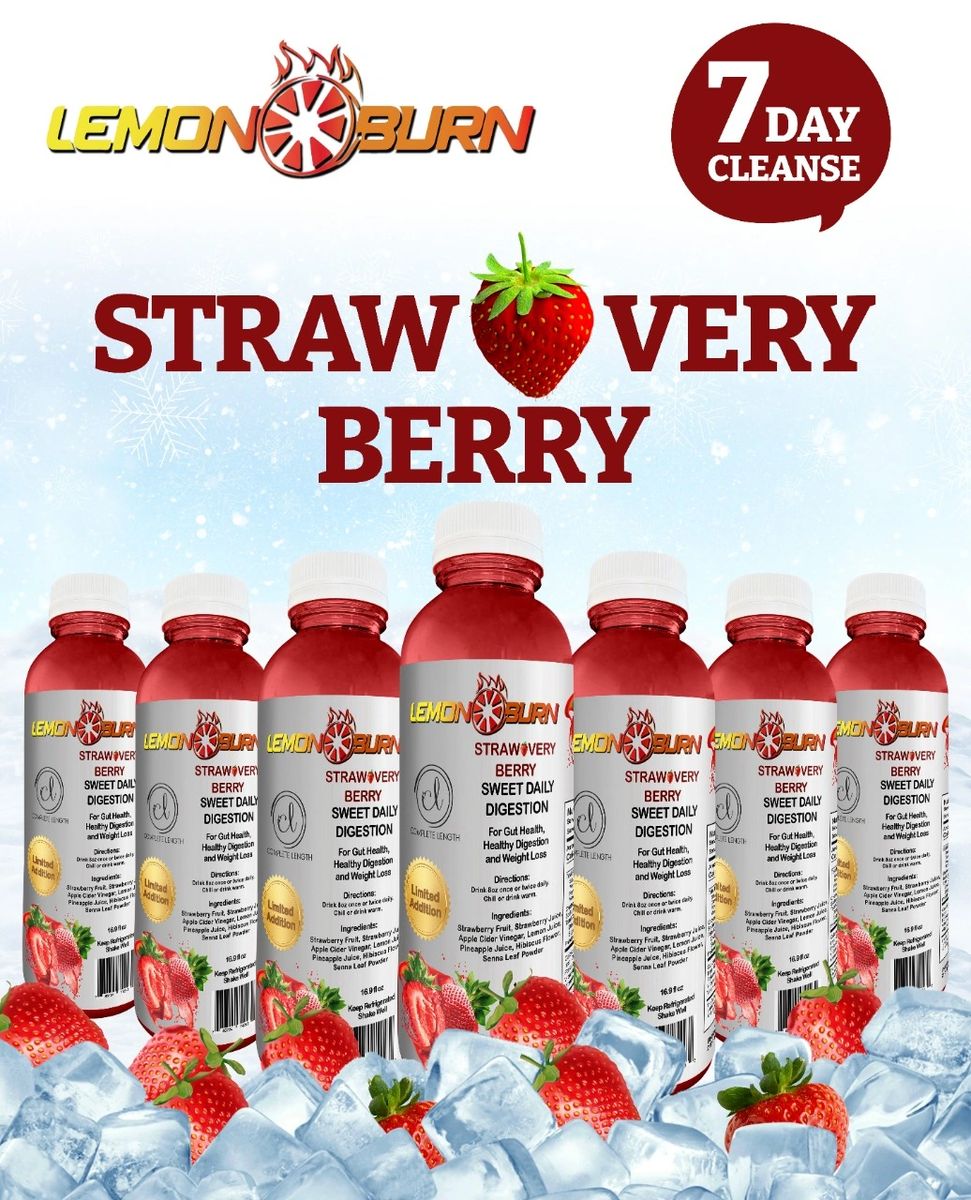 Straw-Very Berry Lemon Burn 7 Day Cleanse